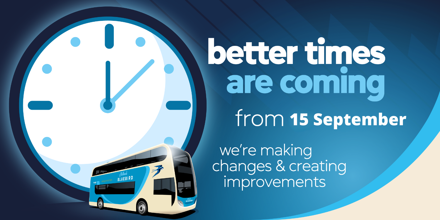 Better times at Midland Bluebird from 15 September - Midland Bluebird