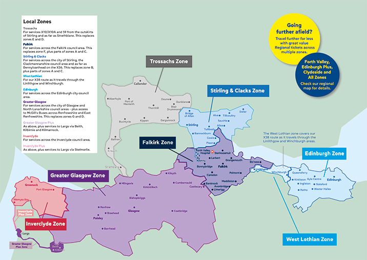 Network Zone Map - Midland Bluebird
